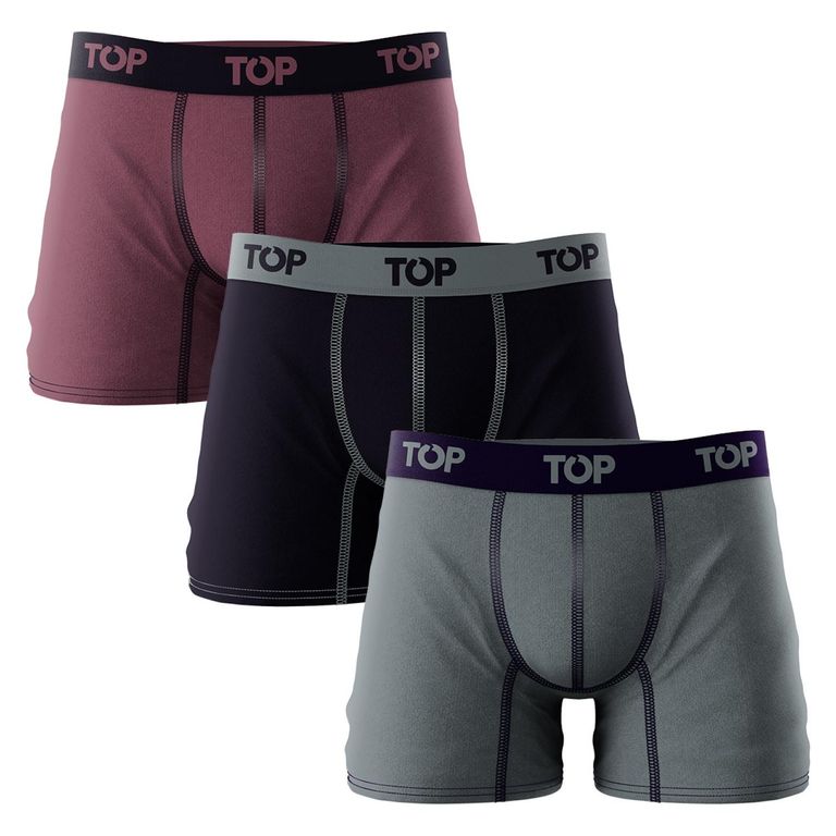 TOP Pack De 3 Boxers Medio Hombre Top | falabella.com