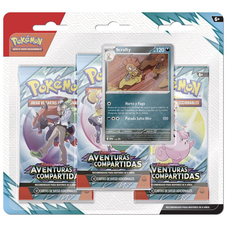 POKEMON Tcg Cartas Pokemon Journey Together 3Pk Blister Español ...