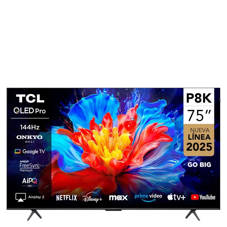 TCL QLED Smart TV 75" 4K UHD P8K Google TV TCL | falabella.com