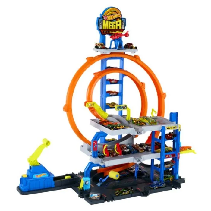HOT WHEELS Pista de Autos Mega Loop Garage | falabella.com