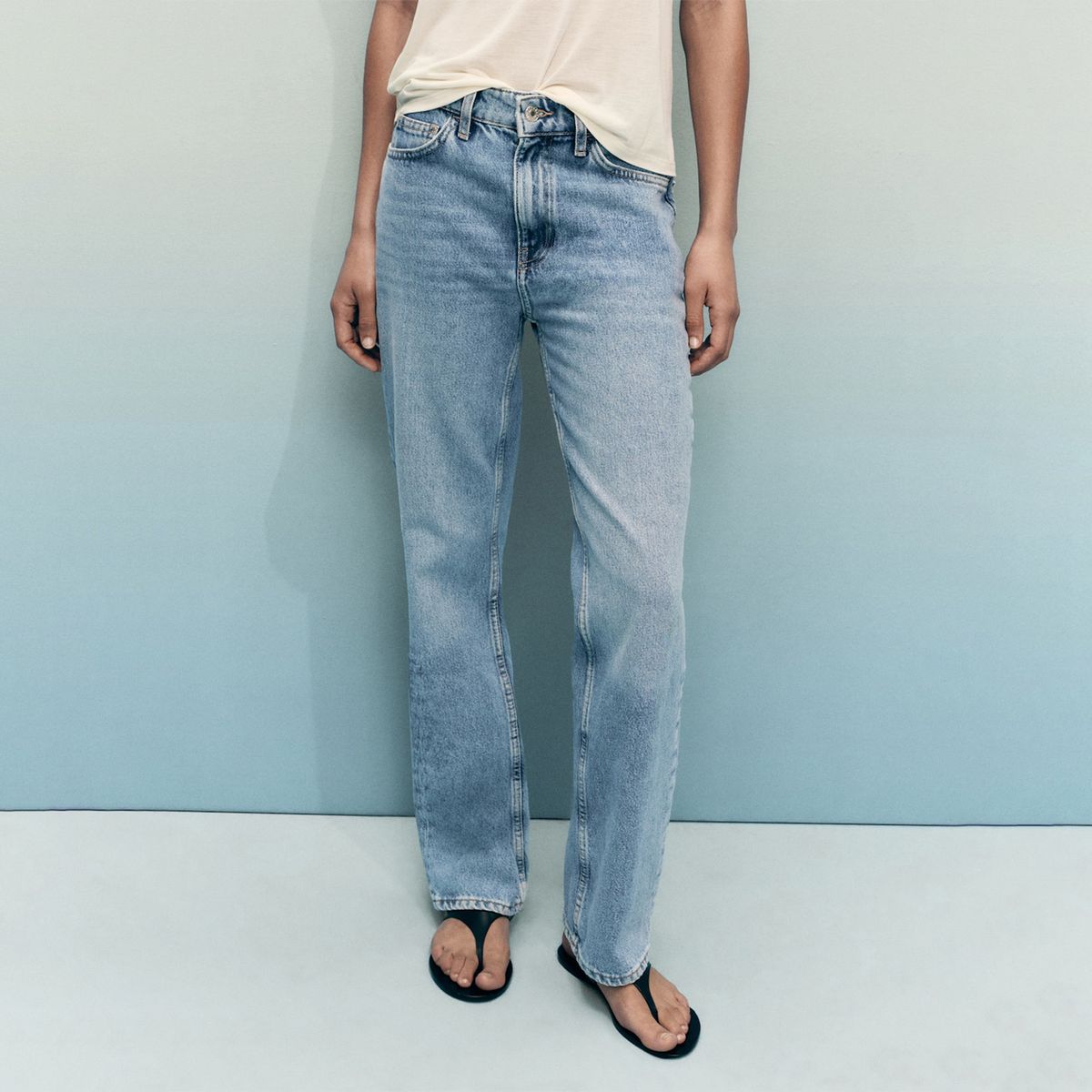MANGO Jeans Matilda Rectos Tiro Medio Mujer Mango | Falabella Chile