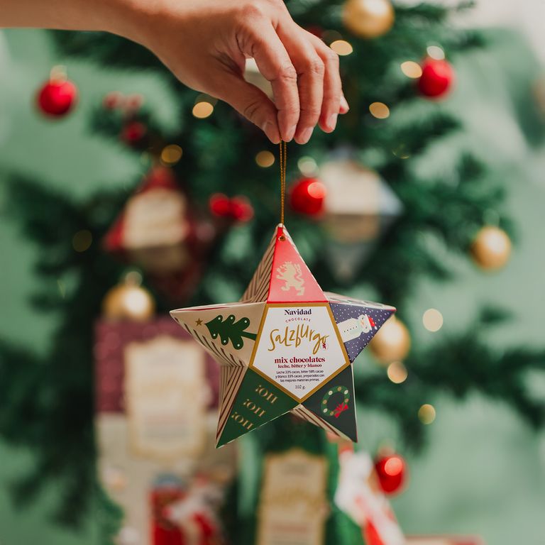 SALZBURGO Colgante Estrella Mix Chocolate 102G Navidad Salzburgo ...