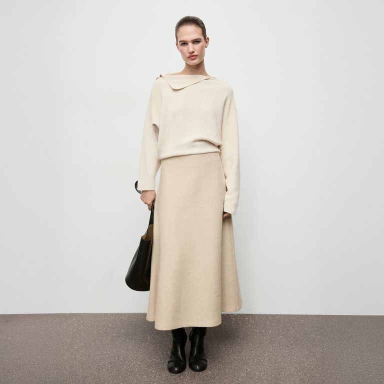 MANGO Sweater Cuello Asimétrico Botones Joya Mujer Mango | falabella.com