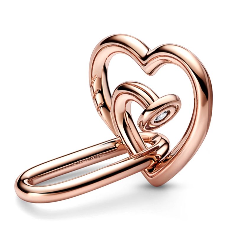 PANDORA Link Doble Corazón Clavado De Pandora Me Mujer Pandora ...