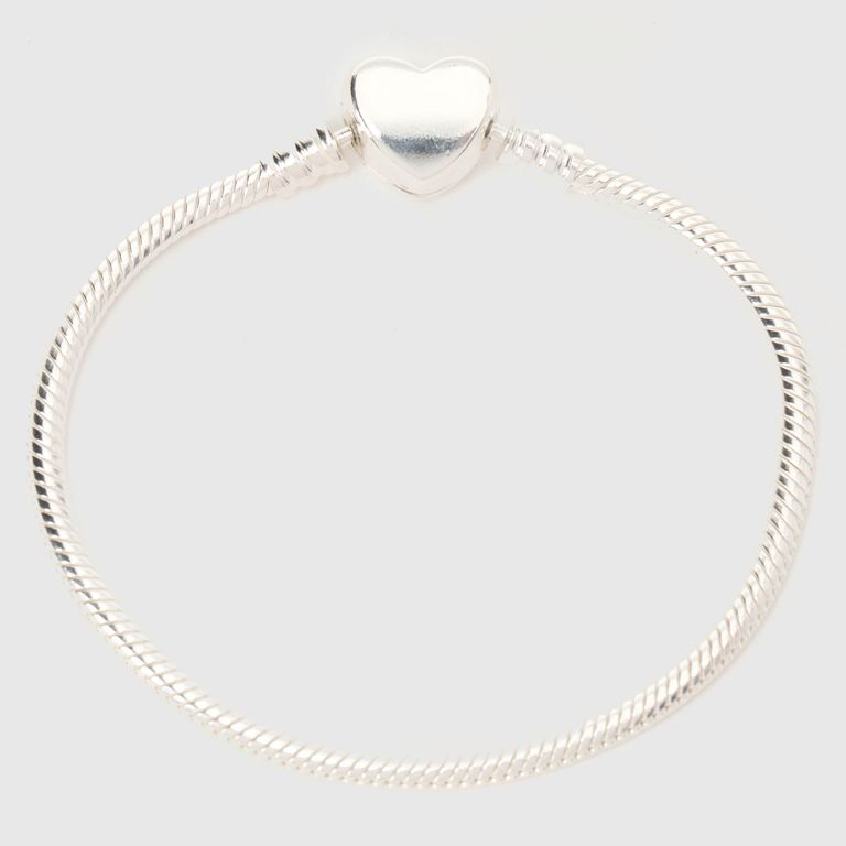 PANDORA Set Brazalete Y Charm Open Heart De Plata Mujer Pandora ...