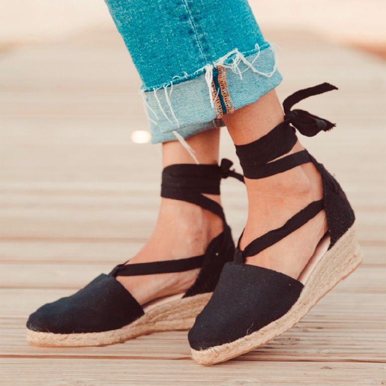 URCO Sandalia Alpargata Mujer Negro Urco | falabella.com