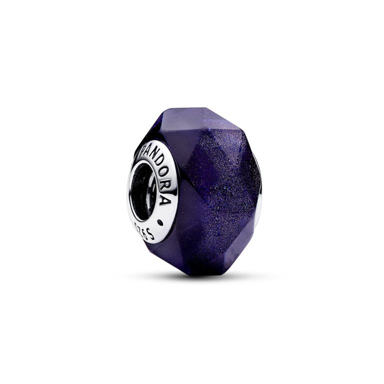 PANDORA Charm De Cristal De Murano Azul Facetado Mujer Pandora ...