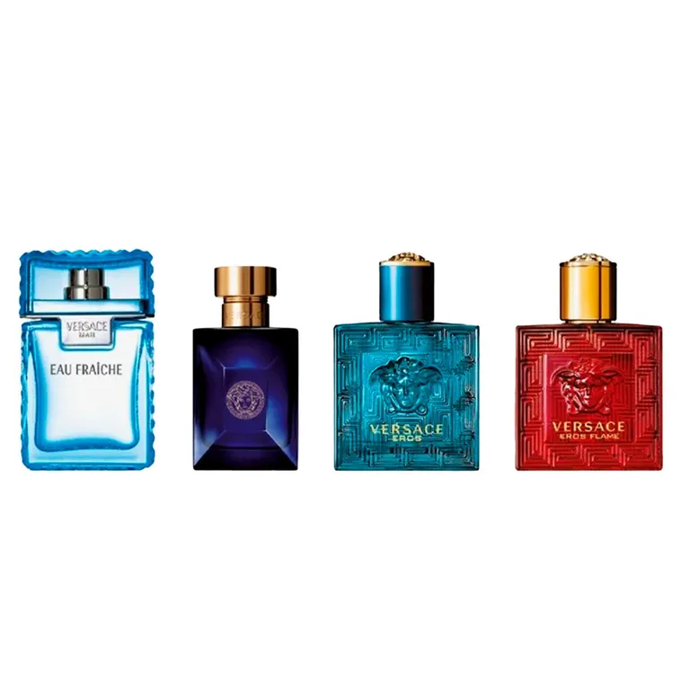 VERSACE Set Miniaturas Perfumes Versace Hombre 4 x 5 ml Vercase ...