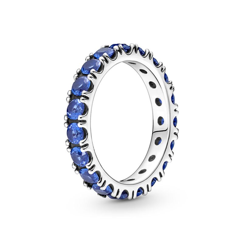 PANDORA Anillo Eternity Brillante Azul Mujer Pandora | falabella.com