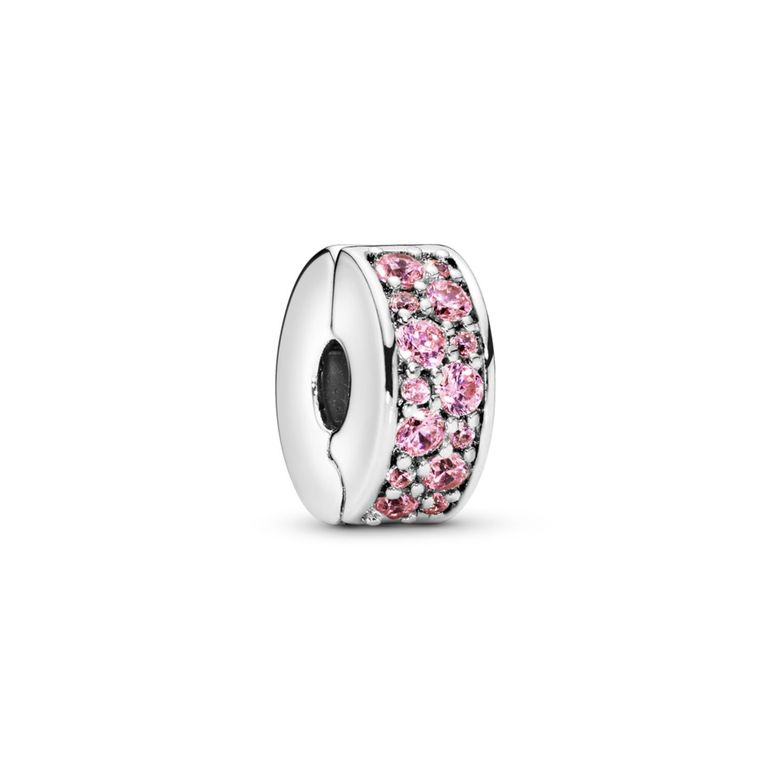 PANDORA Charm De Clip Pavé Rosa Pandora Mujer Pandora | Falabella Chile