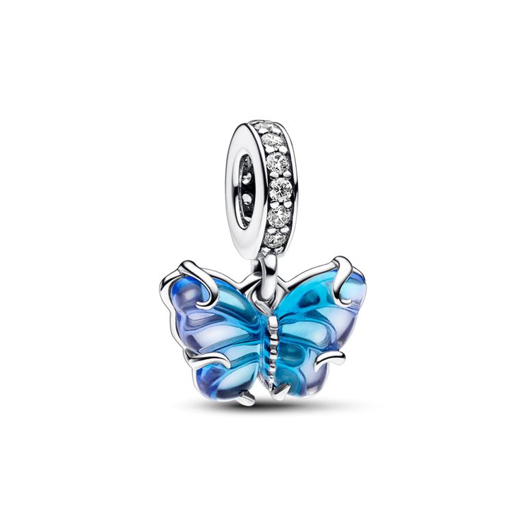 PANDORA Charm Colgante De Cristal De Murano Mariposa Pandora Mujer ...