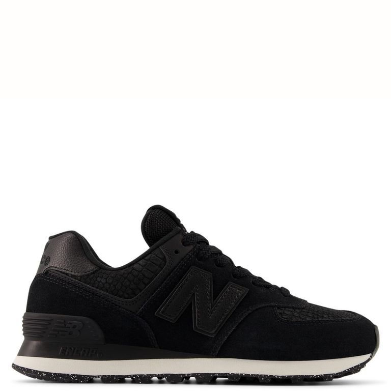 NEW BALANCE 574 Zapatilla Urbana Mujer Cuero Negro New Balance ...