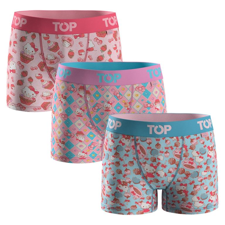 TOP - Boxer Niña Algodon Hello Kitty Multicolor | Ofertitas