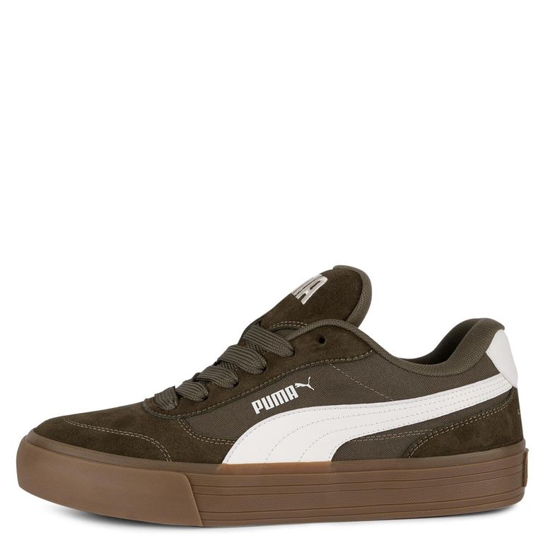 PUMA CC Park Vulc Zapatilla Urbana Hombre Cuero Verde | Falabella Chile