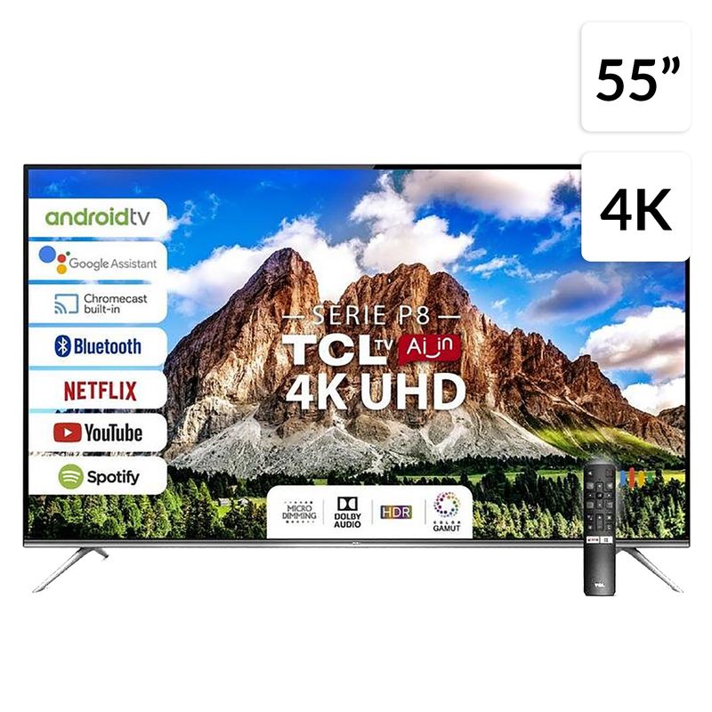 TCL Led 55" 55P8 Android Tv Uhd 4K | falabella.com