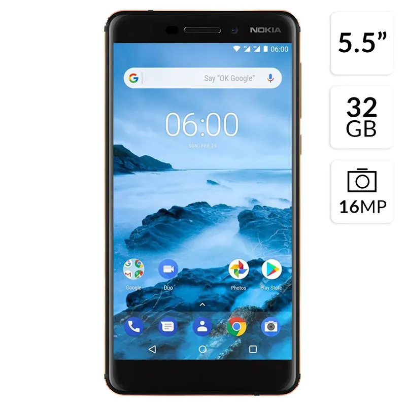 NOKIA Celular Nokia Plate N6 5.5 Negro. | falabella.com