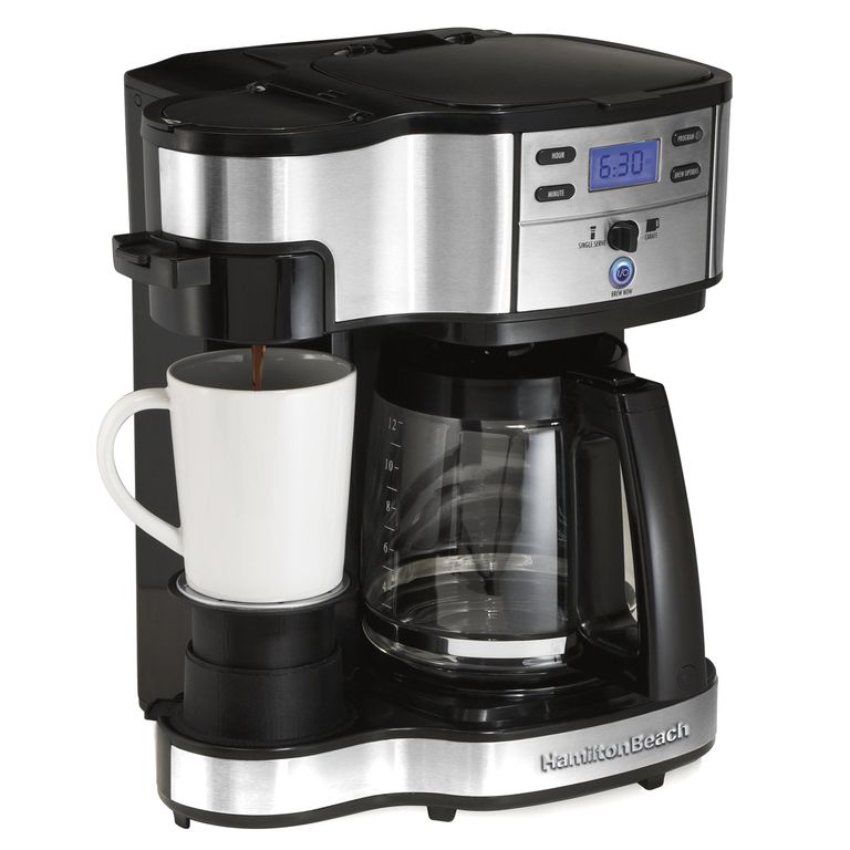 HAMILTON BEACH Cafetera Hamilton B 2 En 1 Programable 49980-Cl ...