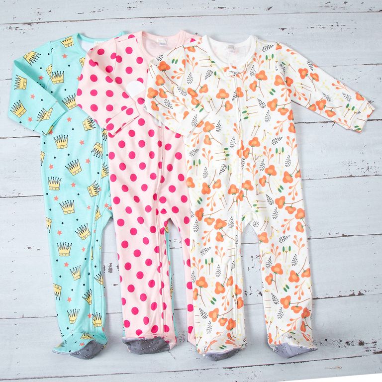 YAMP Yamp Pijama Pack De 3 Unidades Bebé Niña Algodón | falabella.com