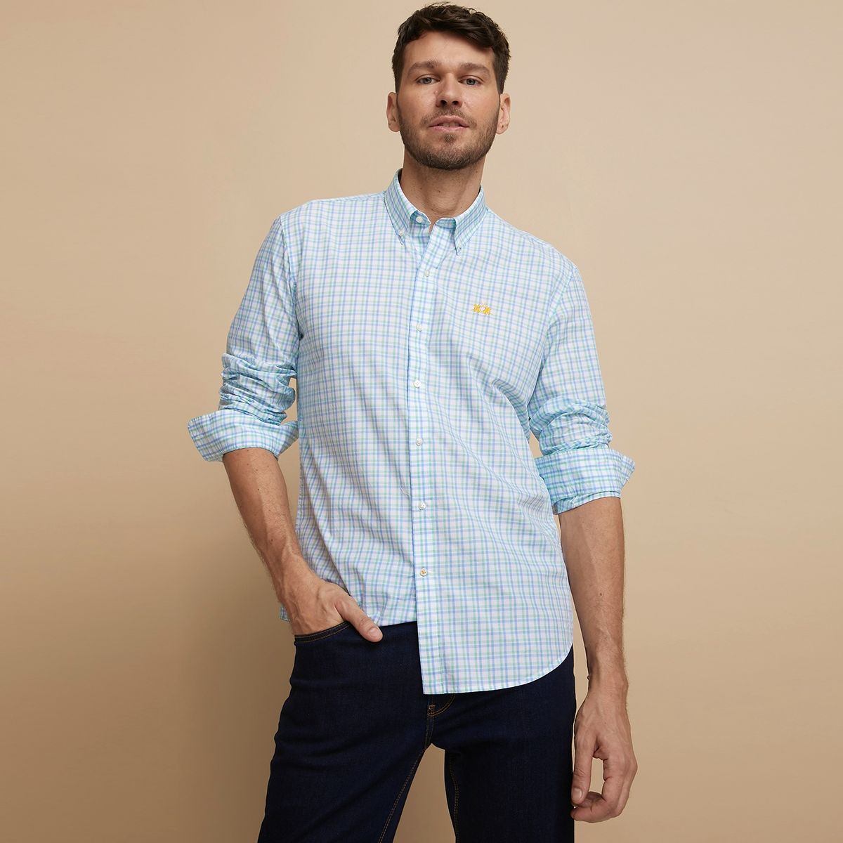 LA MARTINA La Martina Camisa Regular Fit 100% Algodón Hombre ...