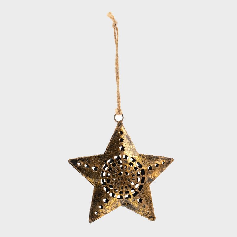 MICA COLGANTE ESTRELLA 10 CM METAL DORADO MICA | falabella.com