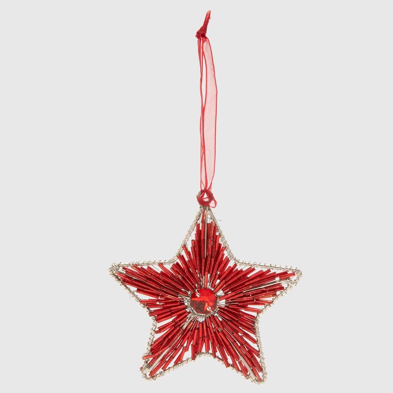 MICA Colgante Estrella Metal 10 Cm Rojo Mica | falabella.com