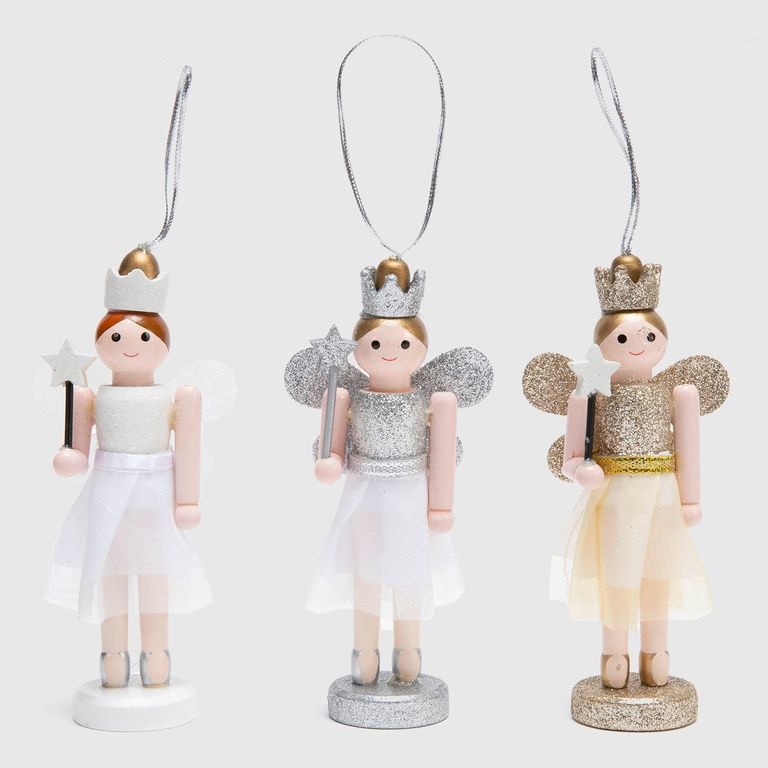 MICA Set 3 Hadas Colgantes Adorno Pino Navidad 12.5 Cm Mica | falabella.com