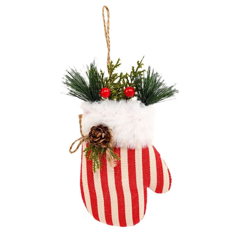 MICA Adorno Colgante Guante 9X15.5 Cm Para Árbol Navidad Mica ...