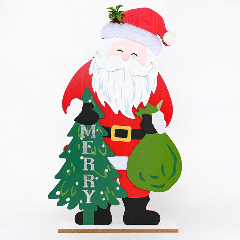 MICA Adorno Letrero Santa C/Regalos 47X8X76 Cm Mica | falabella.com