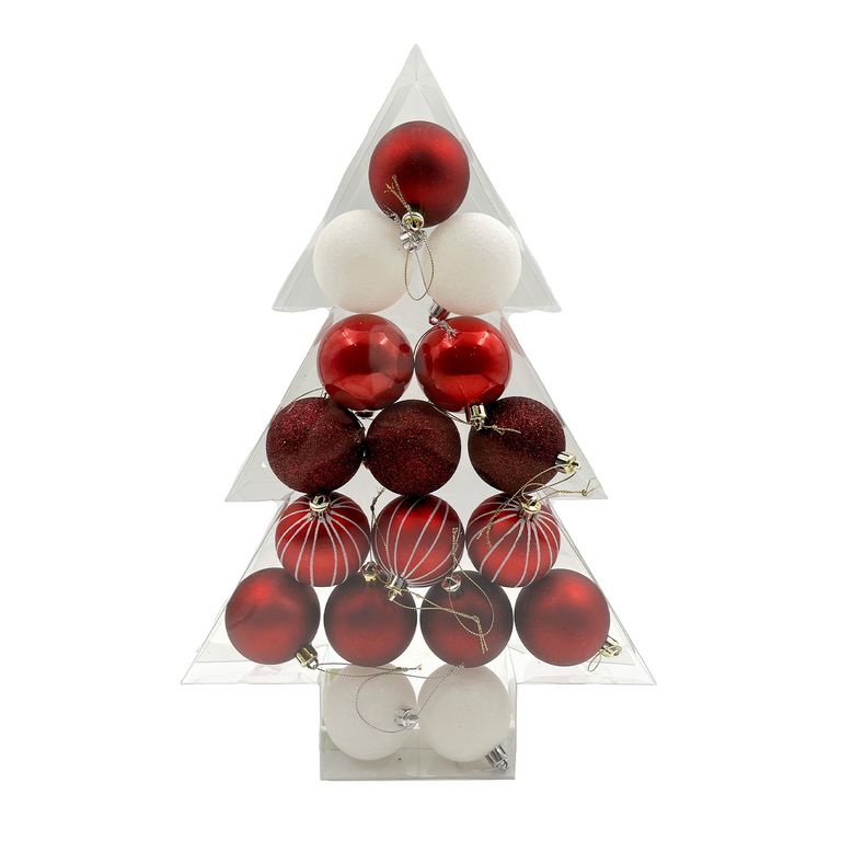 MICA Set 17 Bolas Esferas Colgantes Navidad 6 Cm Mica | Falabella Chile