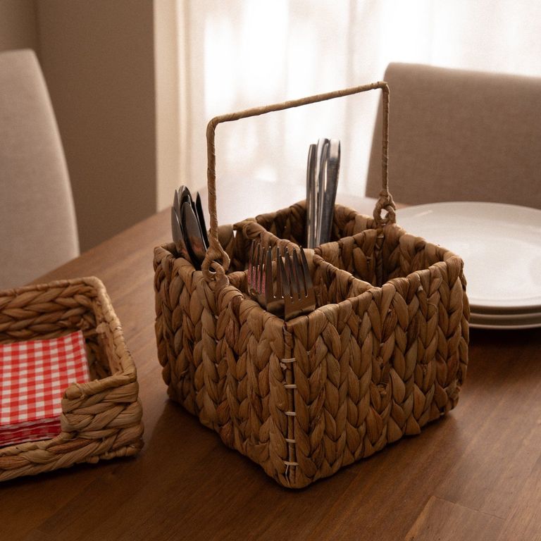 MICA Porta Cubiertos 27x14 cm Waterhyacinth Fibra Natural Color Play ...