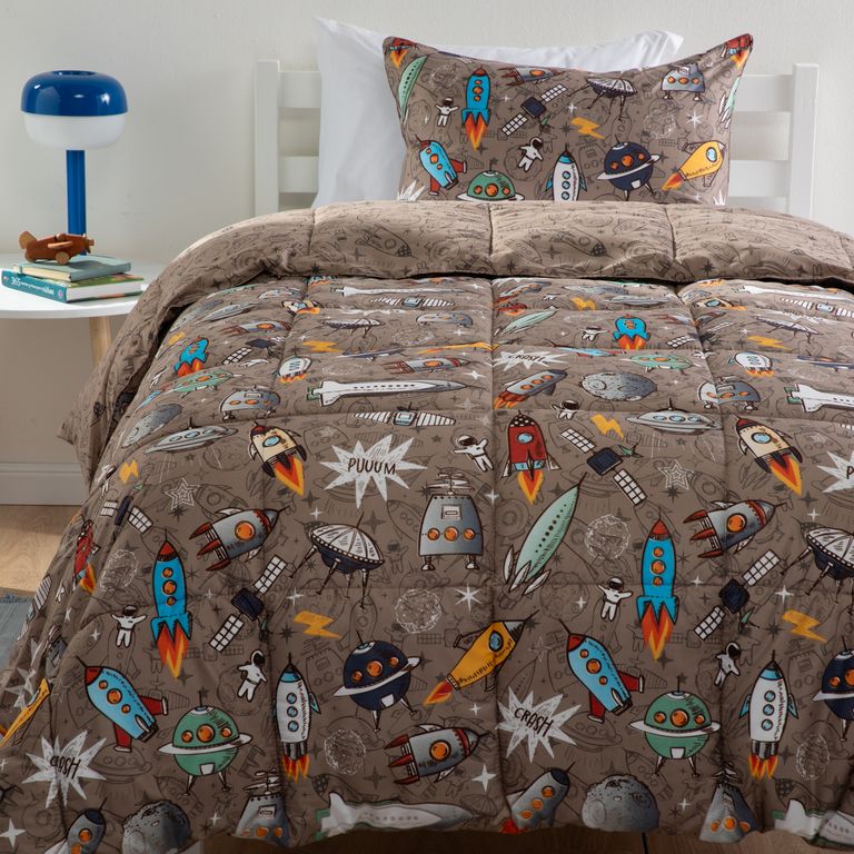 MICA KIDS Plumón Infantil Space Azul 1.5 Plaza Mica Kids | falabella.com