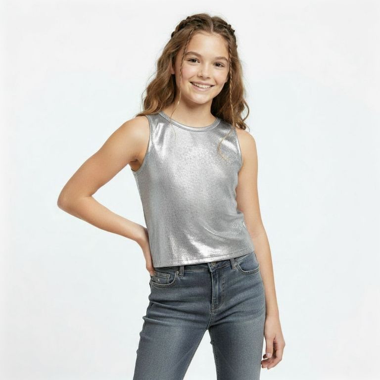 ELEVEN Polera Metalizada Niña Eleven | falabella.com