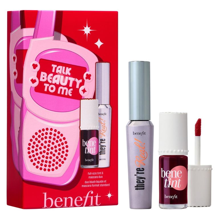 BENEFIT Kit Talk Beauty To Me: Benetint + Máscara They'Re Real Benefit ...