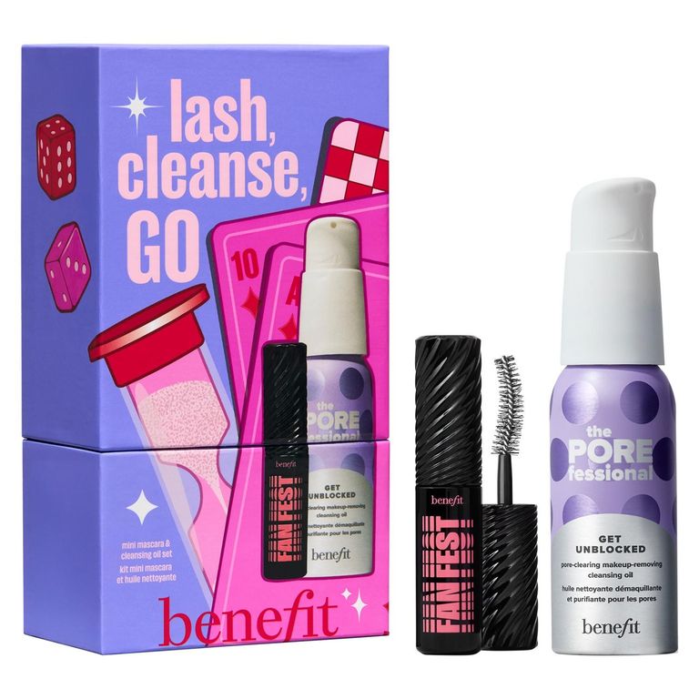 BENEFIT Kit Lash, Cleanse, Go: Máscara + Desmaquillante En Aceite Minis ...