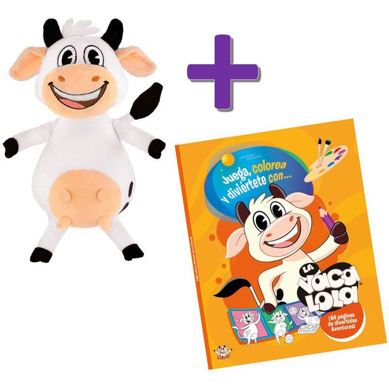 Peluche la vaca lola libro la vaca lola juega colorea y TOY CANTANDO ...
