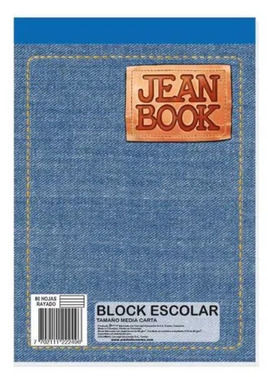 Block Jean Book Oficio Cuadriculado x 80H EDITORIAL NORMA | falabella.com