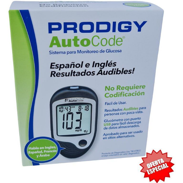 Kit glucometro prodigy con 10 tiras 10 lancetas PRODIGY | falabella.com