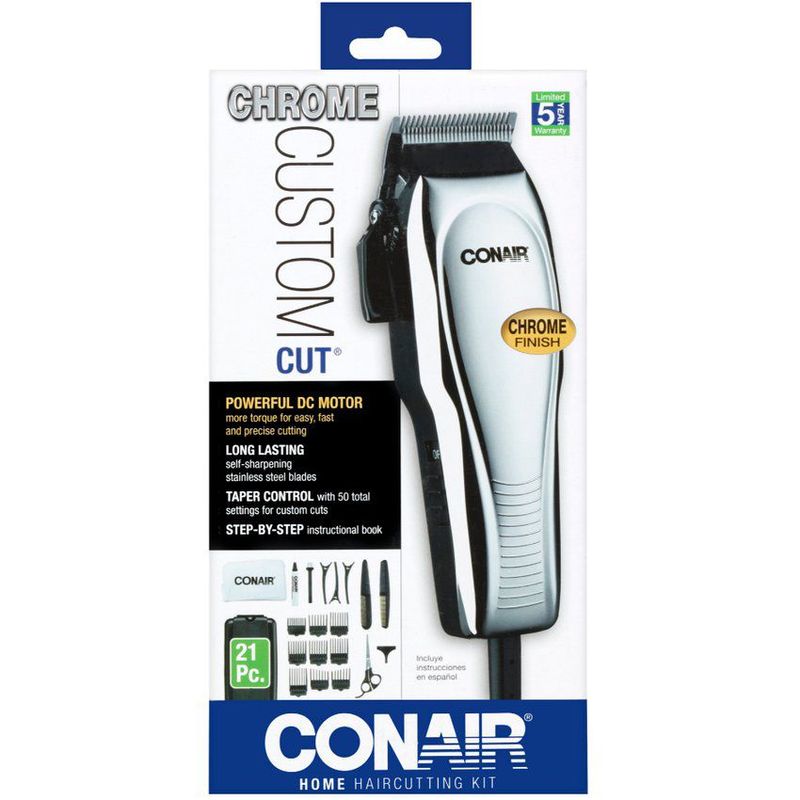 Juego de peluquería custom cut® en cromo 21 piezas conair CONAIR ...