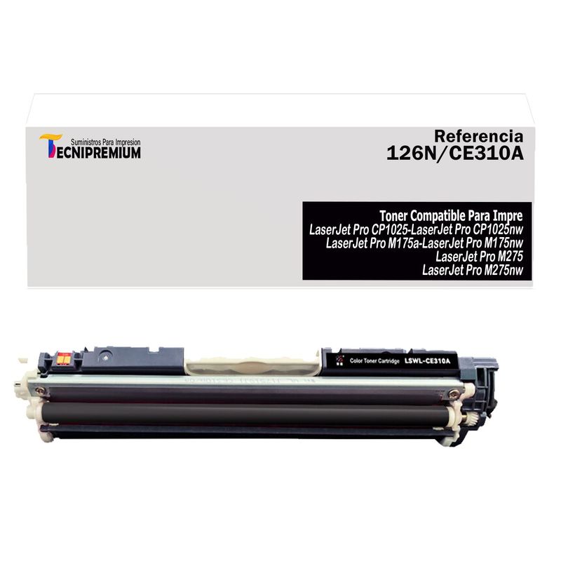 Toner Compatible CE310A Negro Impre CP1025 M175 M275 MFP GENERICO ...