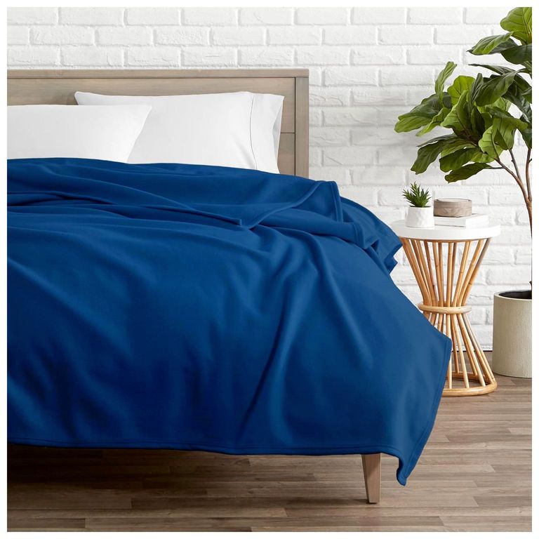 Cobija Termica Sencillo Poliester Azul Rey Liso.- HAPPY BEAR ...