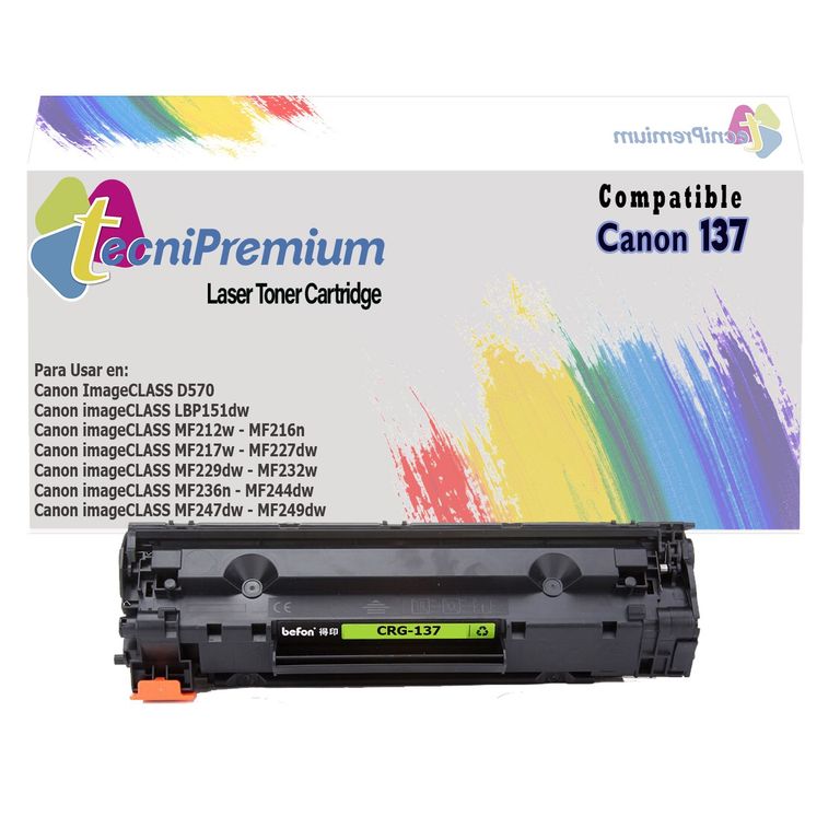 Toner Para Canon 137 MF212w, MF216n, MF227dw, MF229dw GENERICO ...