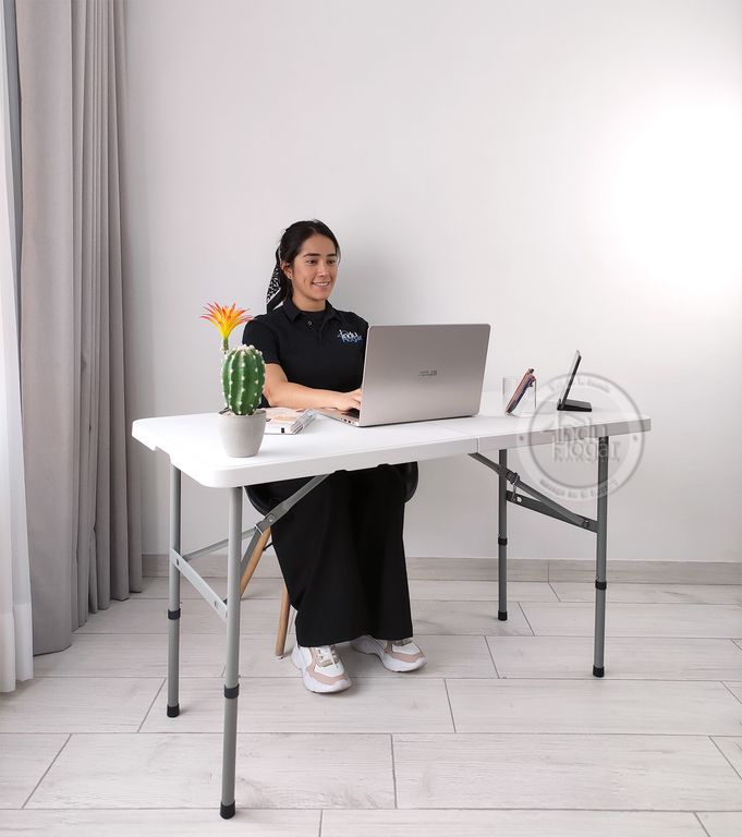 Mesa plegable escritorio banquetera 122x61x73cms marca induhogar ...