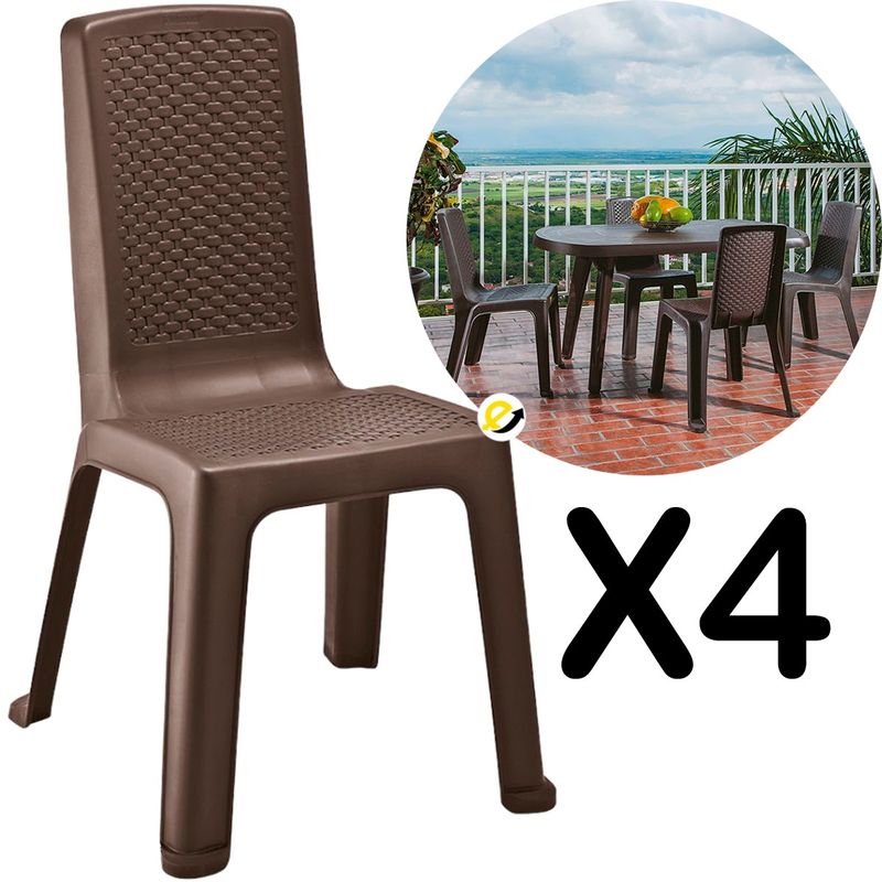 Silla Sin Brazos Eterna Rimax Cafe X4 Unds RIMAX | falabella.com