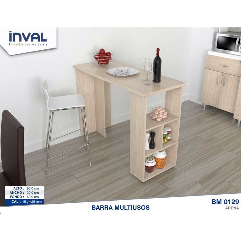 BARRA MULTIUSOS 50x120x90CM INVAL BM0129 ARENA INVAL | falabella.com