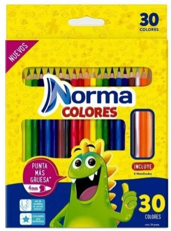 Colores Norma X 30 unidades Largos Norma NORMA | falabella.com