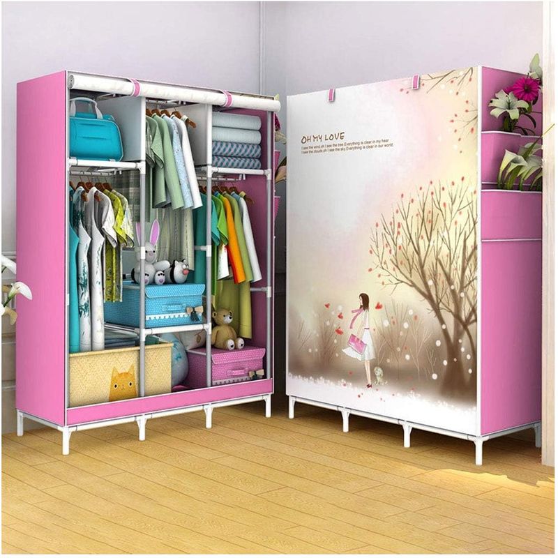 Closet Armario Doble Desarmable Portatil Con Forro ONE PIXEL ...