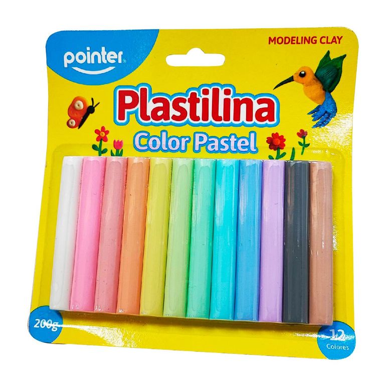 Plastilina Pointer Pastel Modeling Clay X 12 Colores POINTER ...