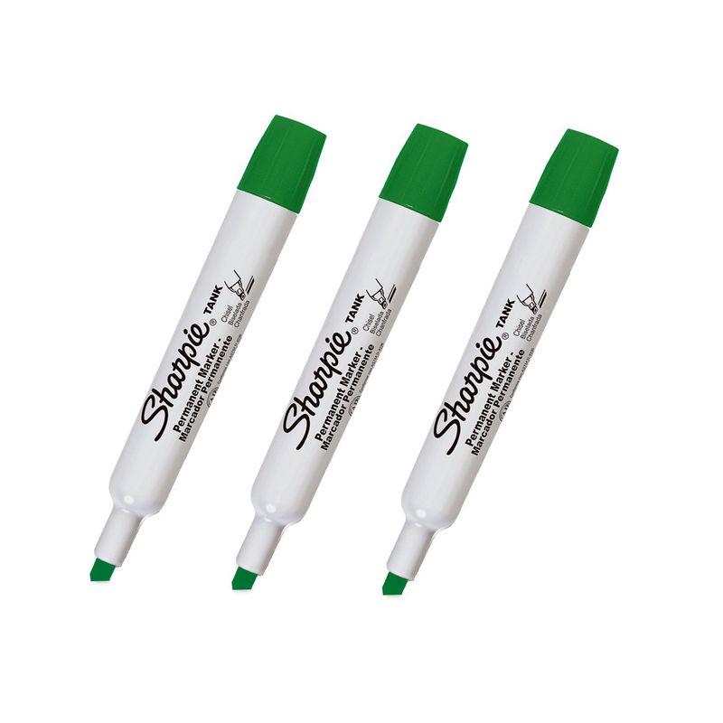 Marcador Permanente Sharpie Tank Verde Sharpie X3 Und SHARPIE ...