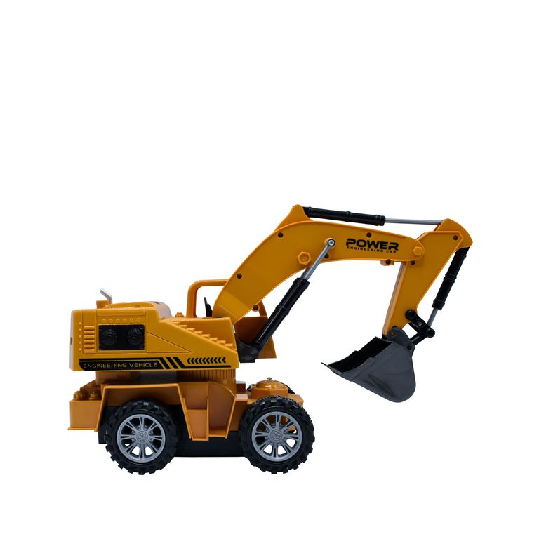 Maquina Retro Excavadora Control Remoto Control Tipo Timon Toy Logic ...