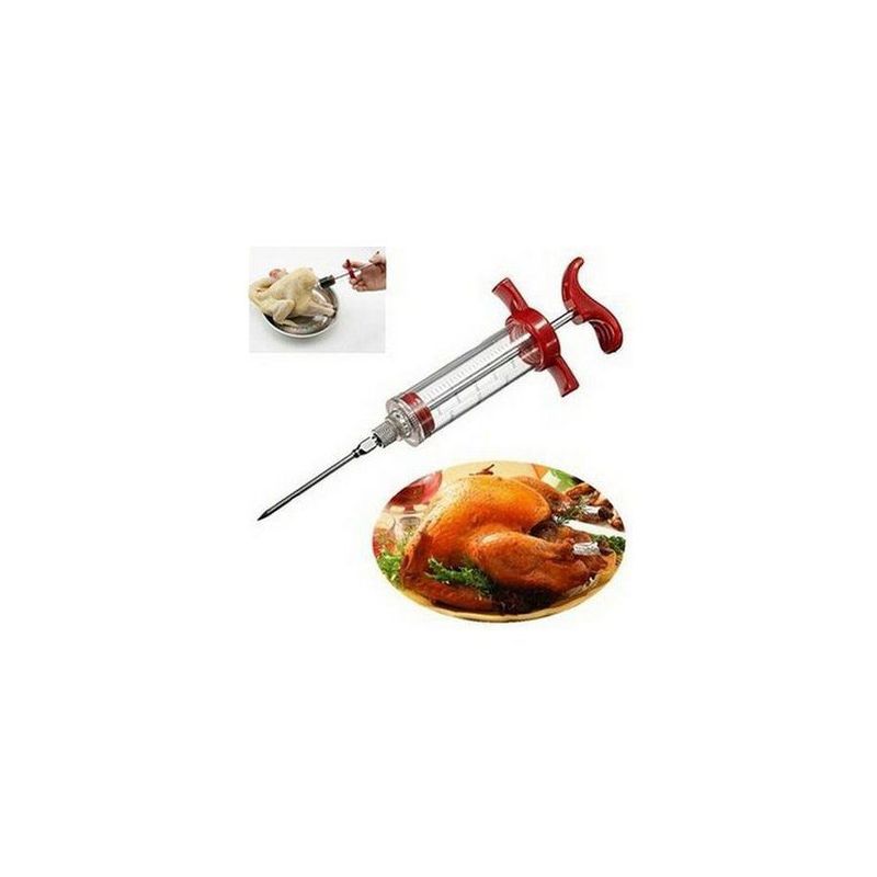 Jeringa inyector pollo pavo marinada adobo carne bbq cocina GENERICO ...